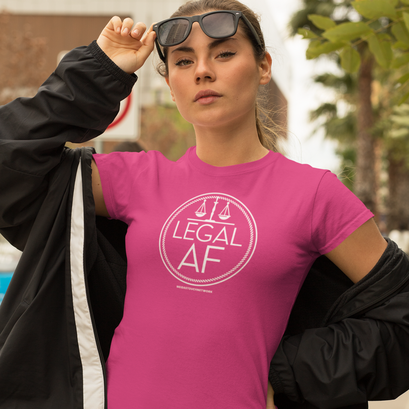 Legal AF Custom Fuchsia Logo Tee – MeidasTouch